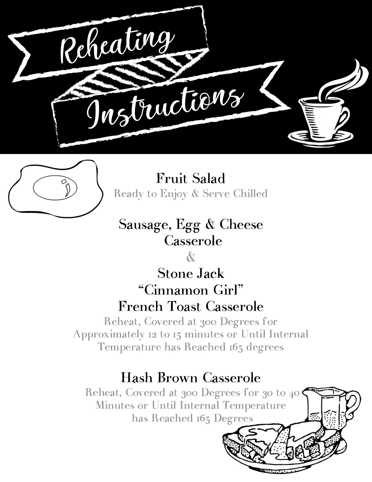 Breakfast Brunch Wording